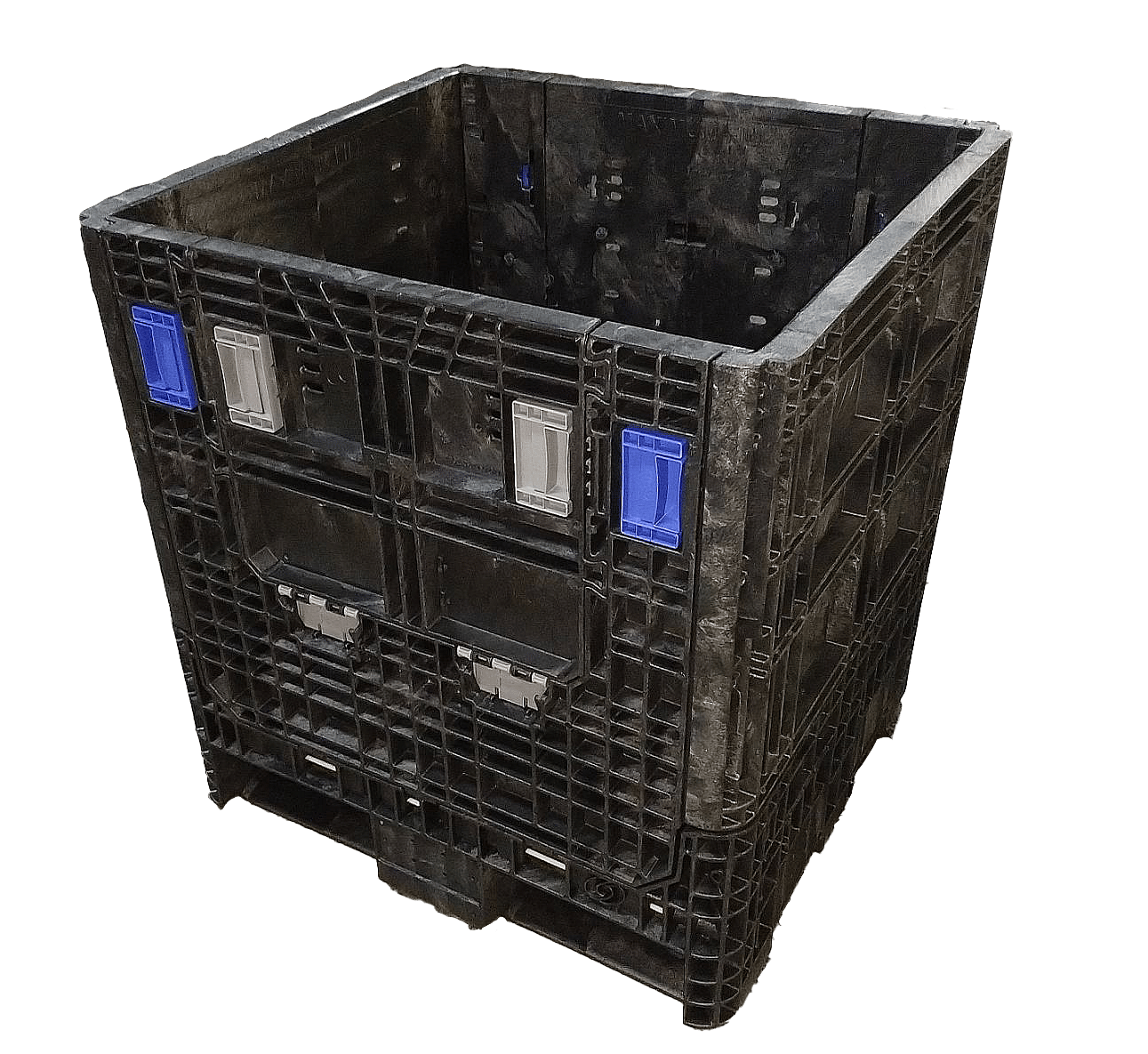 New Orbis 30" x 32" x 34" All Black HDR Bulk Container | HPJ Industries ...