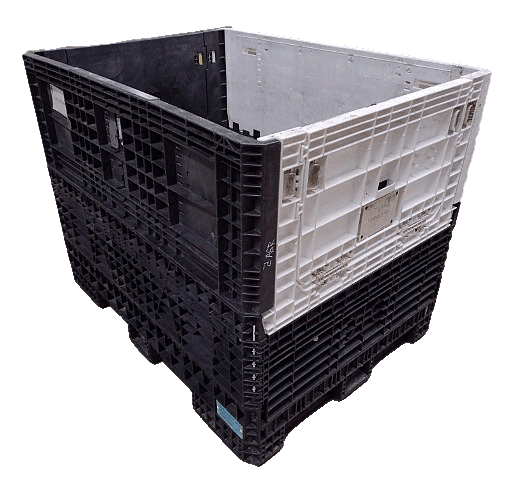 Reconditioned Ropak 64" x 48" x 50" Mixed Color Ropak Bulk Container ...