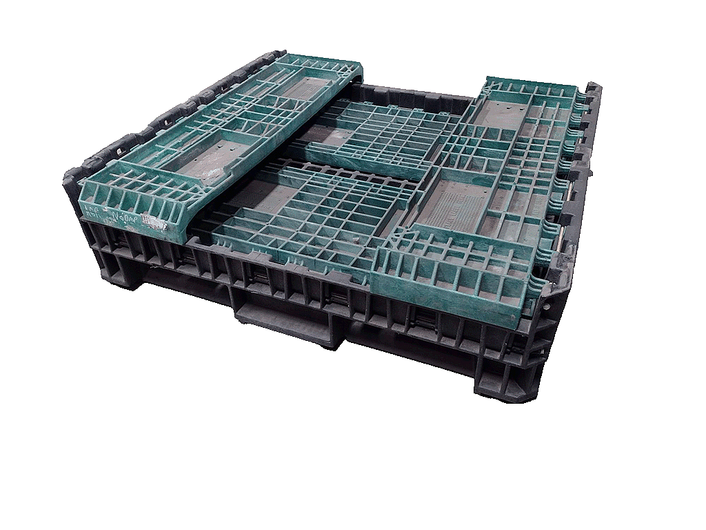 Bulk Containers - Reconditioned Ropak 45" x 48" x 25" Mixed Color Solid ...