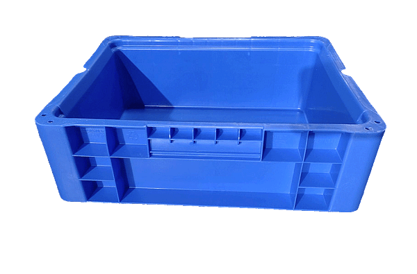 New Schaefer 15" x 12" x 5" Blue Hand Tote Smooth Bottom | HPJ ...