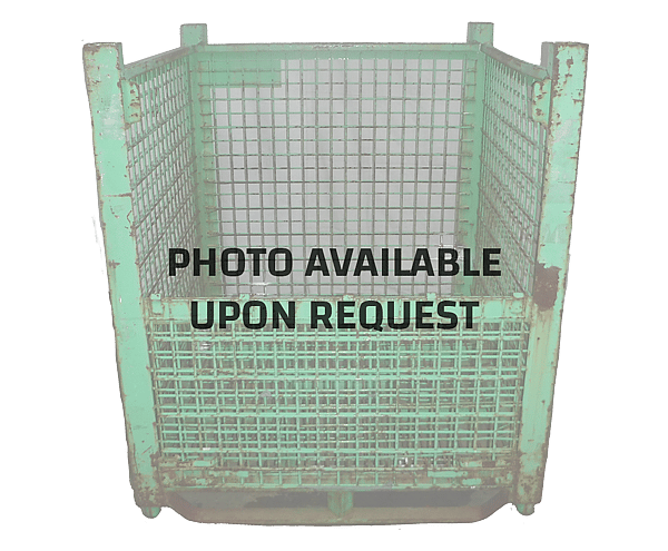 Wire Baskets - Used HPJ Industries 54" x 48" x 48" Wire Basket - 3 Drop ...