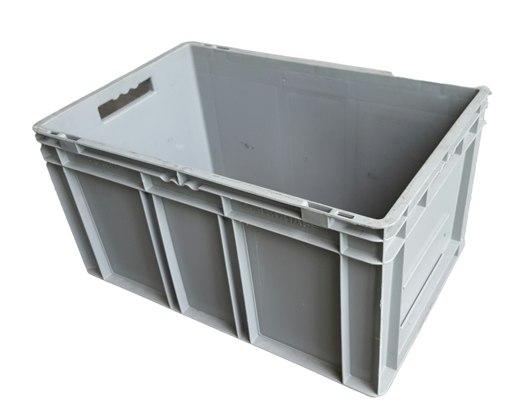 Used HPJ Industries 24" x 16" x 12" Gray Hand Tote | HPJ Industries, Inc.