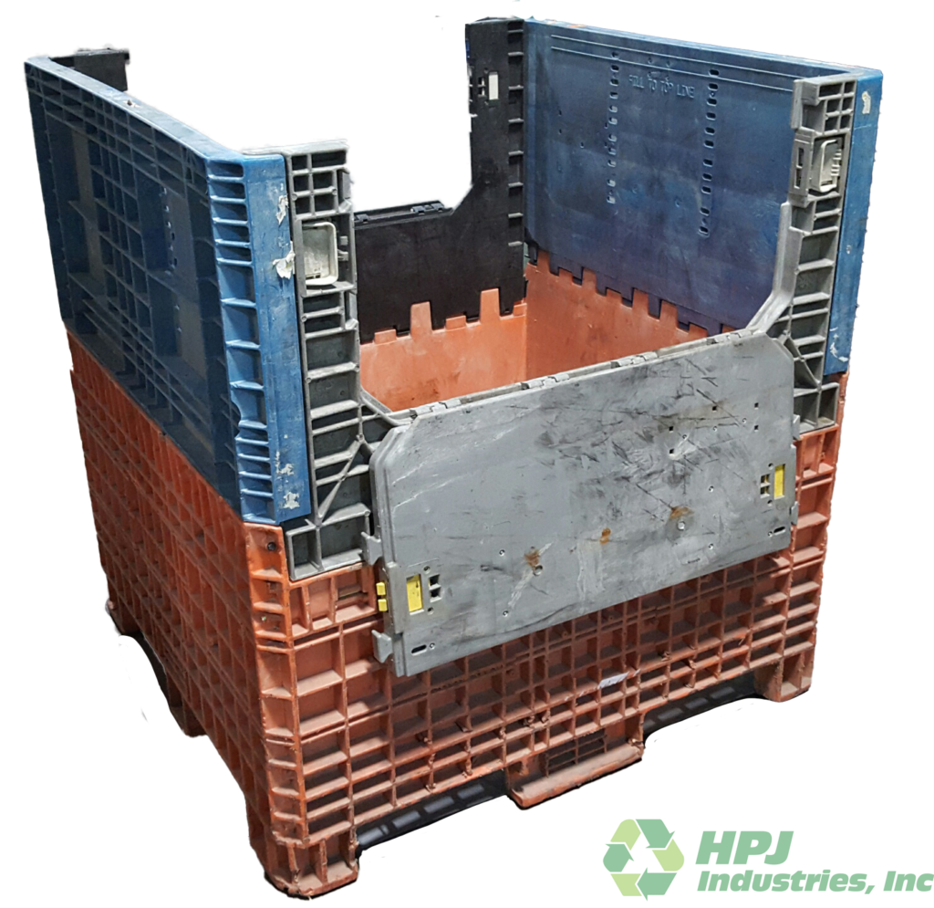 Reconditioned HPJ Industries 45" x 48" x 50" Mixed Color Bulk Container ...