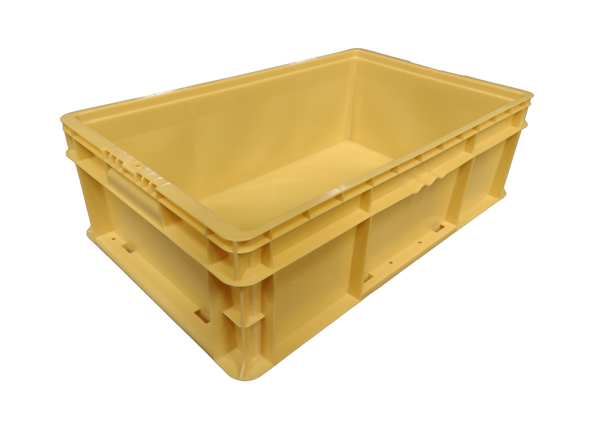 New Buckhorn 24" x 15" x 7.5" Yellow Hand Tote Smooth Bottom | HPJ ...