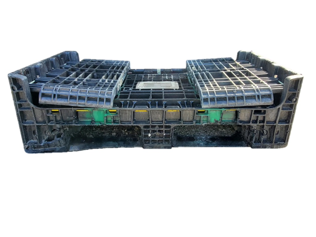 Reconditioned HPJ Industries 28" x 47" x 25" Mixed Color Bulk Container ...