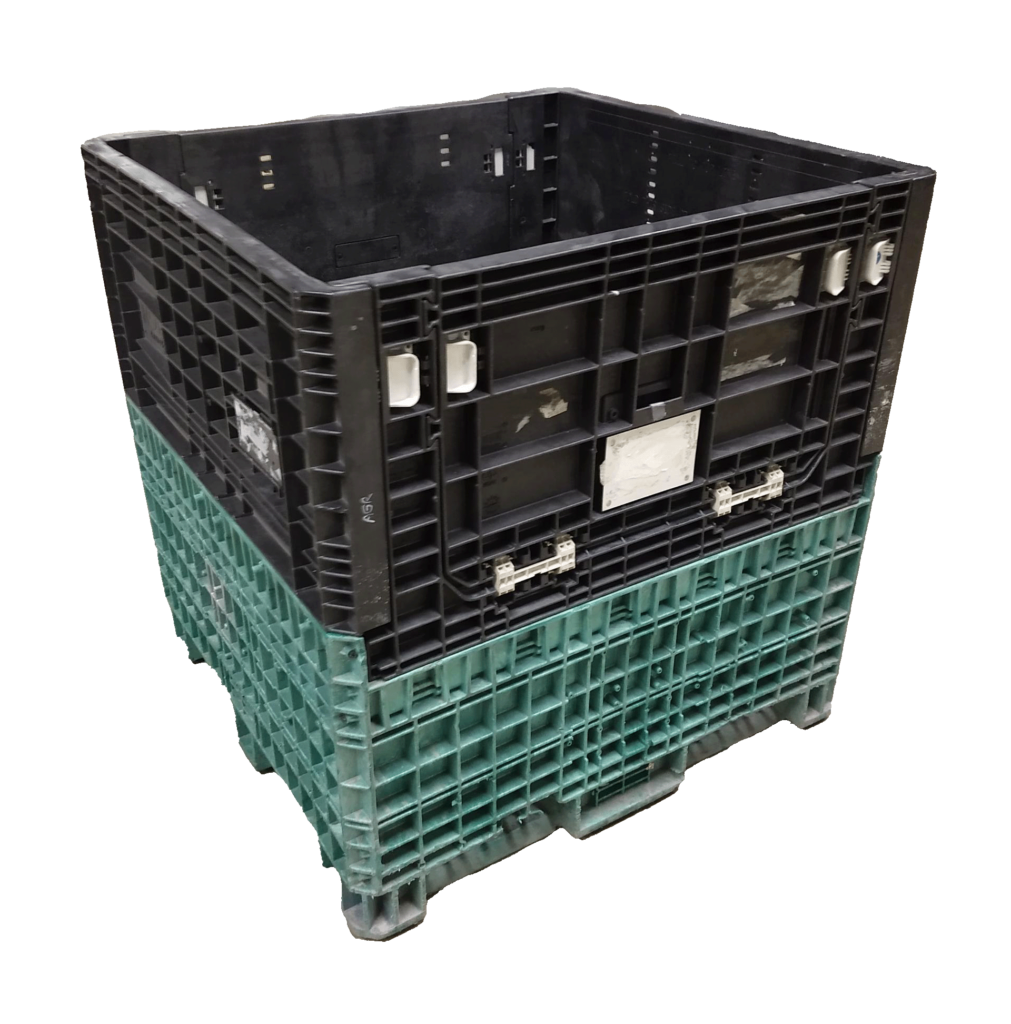 Reconditioned HPJ Industries 45" x 48" x 48" Mixed Color Bulk Container ...