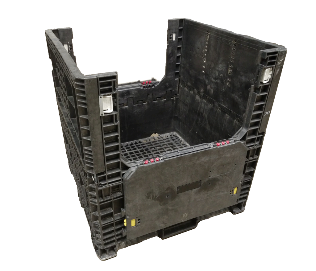 Reconditioned HPJ Industries 45" x 48" x 50" All Black Bulk Container ...