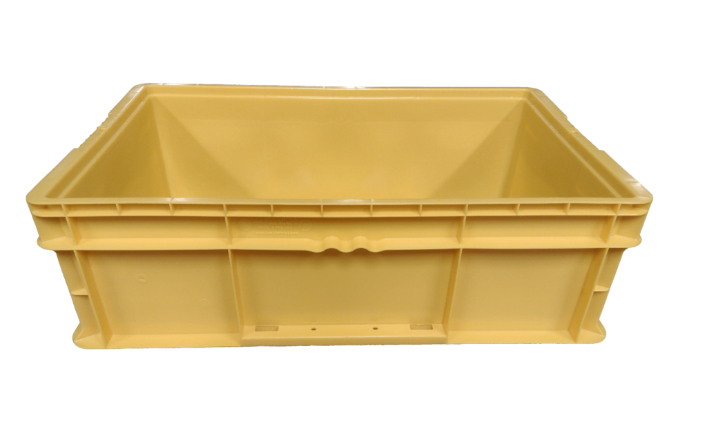 New Buckhorn 24" x 15" x 7.5" Yellow Hand Tote Smooth Bottom | HPJ ...