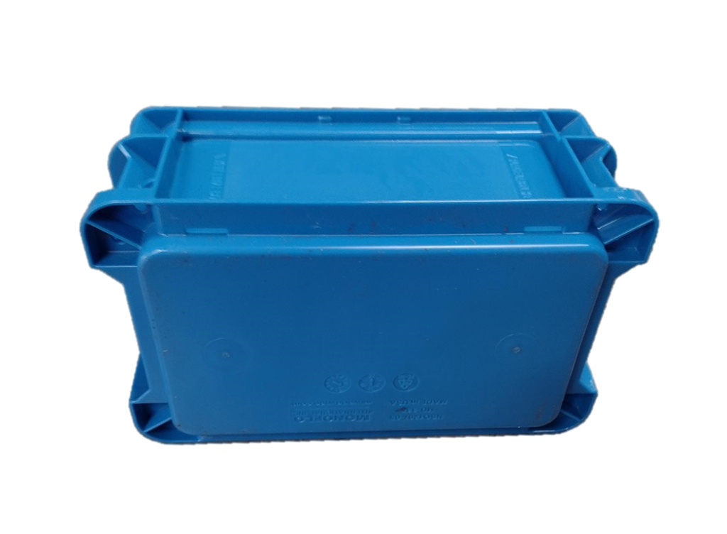 New Monoflo 12" x 7" x 5" Blue Hand Tote Smooth Bottom | HPJ Industries ...