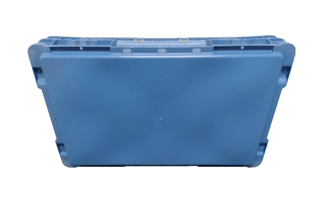 New Orbis 24" x 15" x 4" Blue Hand Tote Smooth Bottom | HPJ Industries ...