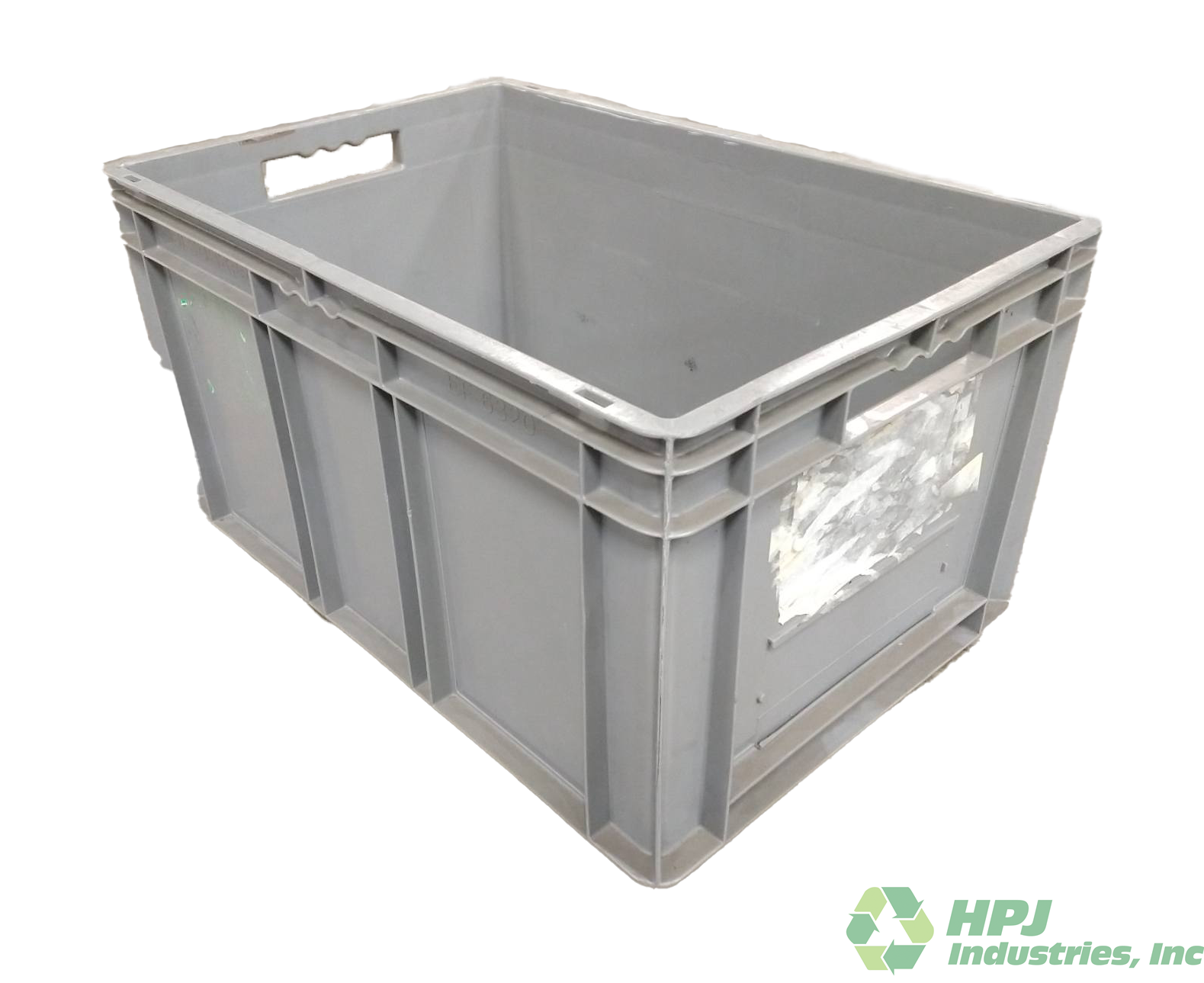Used HPJ Industries 24_ x 16_ x 12_ Gray Hand Tote Smooth Bottom | HPJ ...