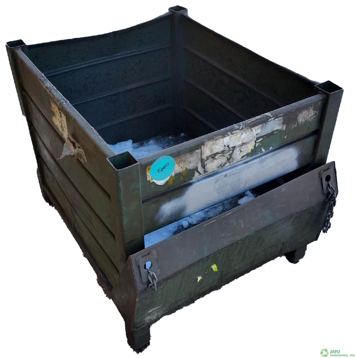 Used HPJ Industries 30" x 36" x 30" Steel Tub Part Chute - 1 Drop Door ...